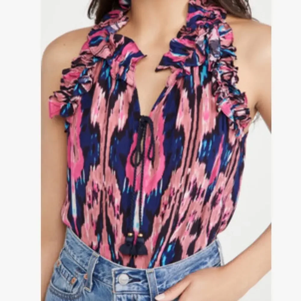 Figue | Tops | Figue Fabiana Nomadic Ikat Pink Tank Top Sz L | Poshmark